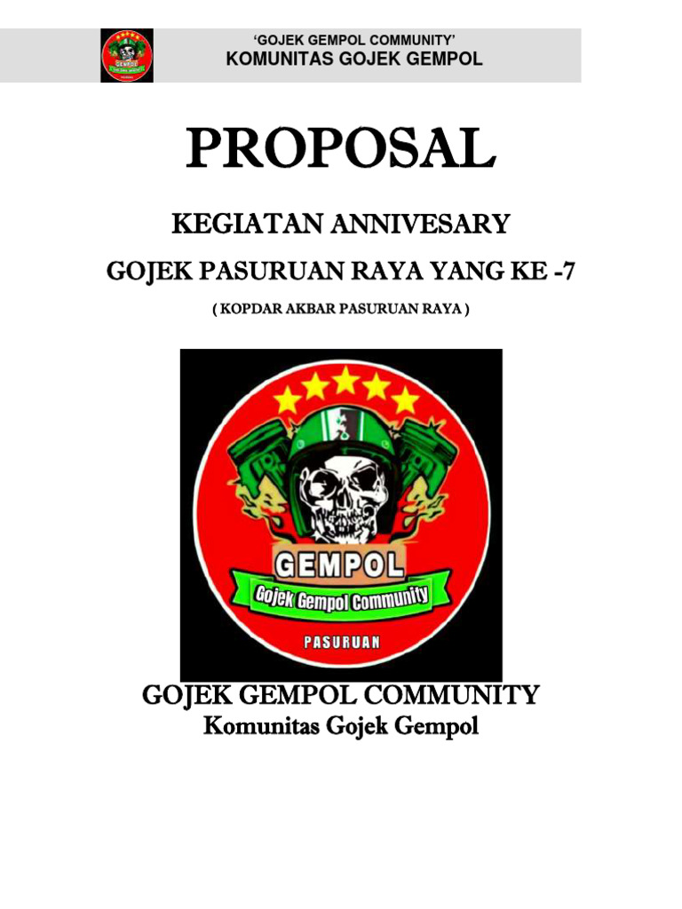 Proposal Anniv GGC | PDF