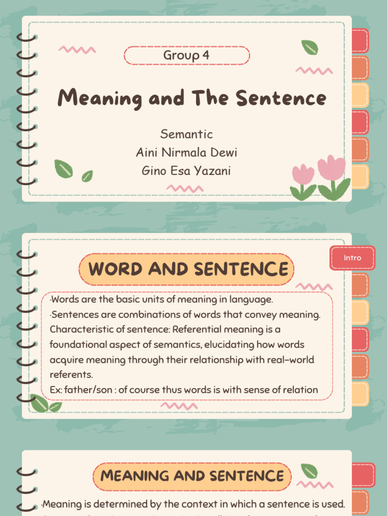 Green Yellow Aesthetic Cute Notebook Group Project Presentation | PDF | Predicate (Grammar ...