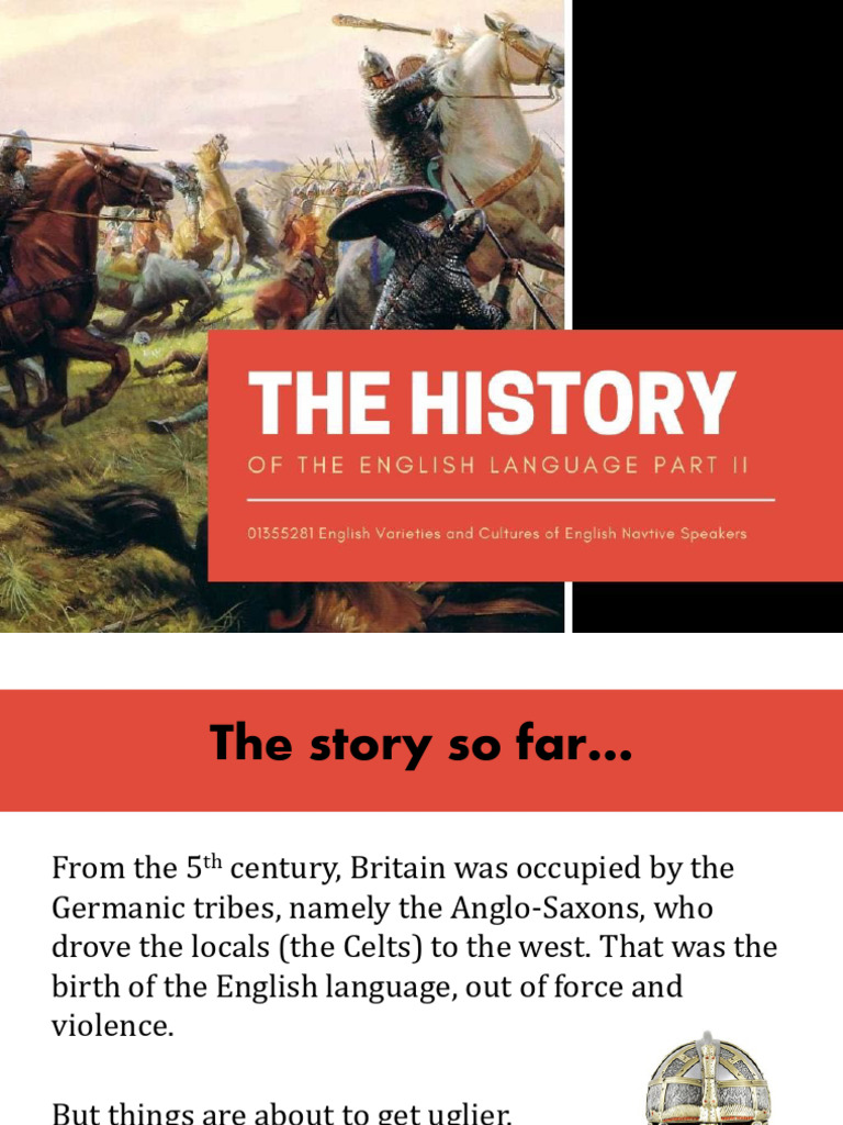 Unit 2 - History of The English Language Part II (Student Version ...