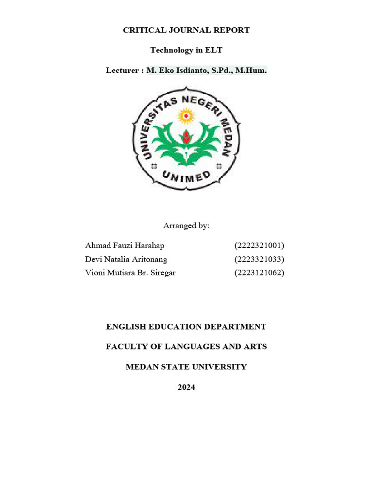 CJR Technology in ELT 1-1 | PDF | Teachers | Literacy