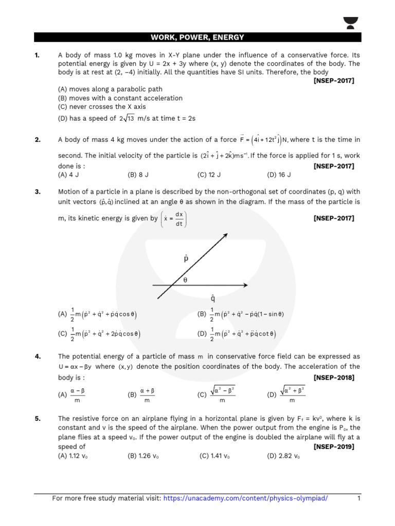 WPE Student | PDF | Force | Mass