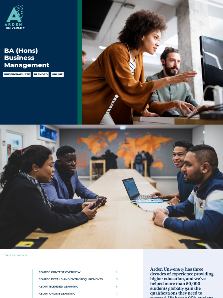 BA (Hons) Business Management Course Brochure | PDF | Innovation ...