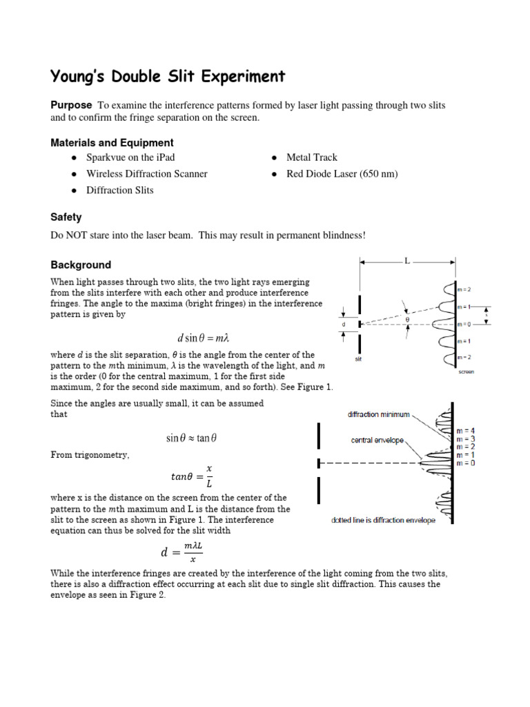 Youngs Experiment | PDF | Diffraction | Physical Phenomena