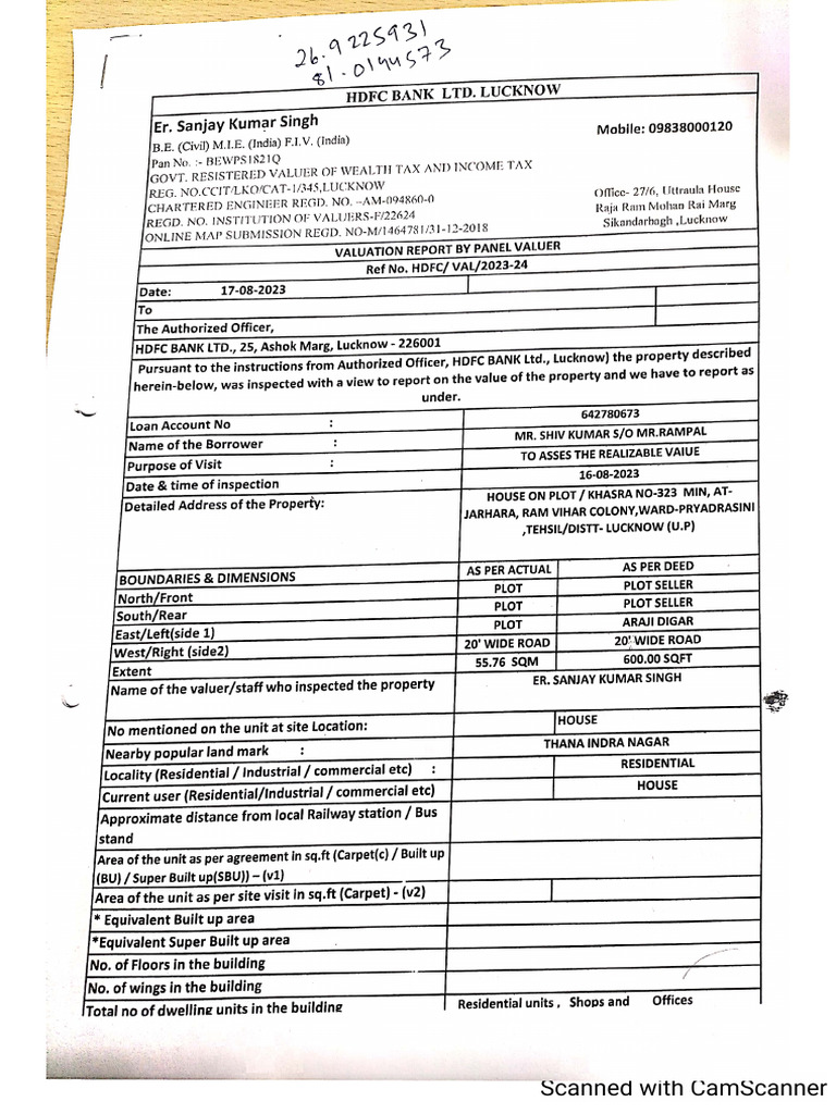 Shiv Kumar HDFC | PDF