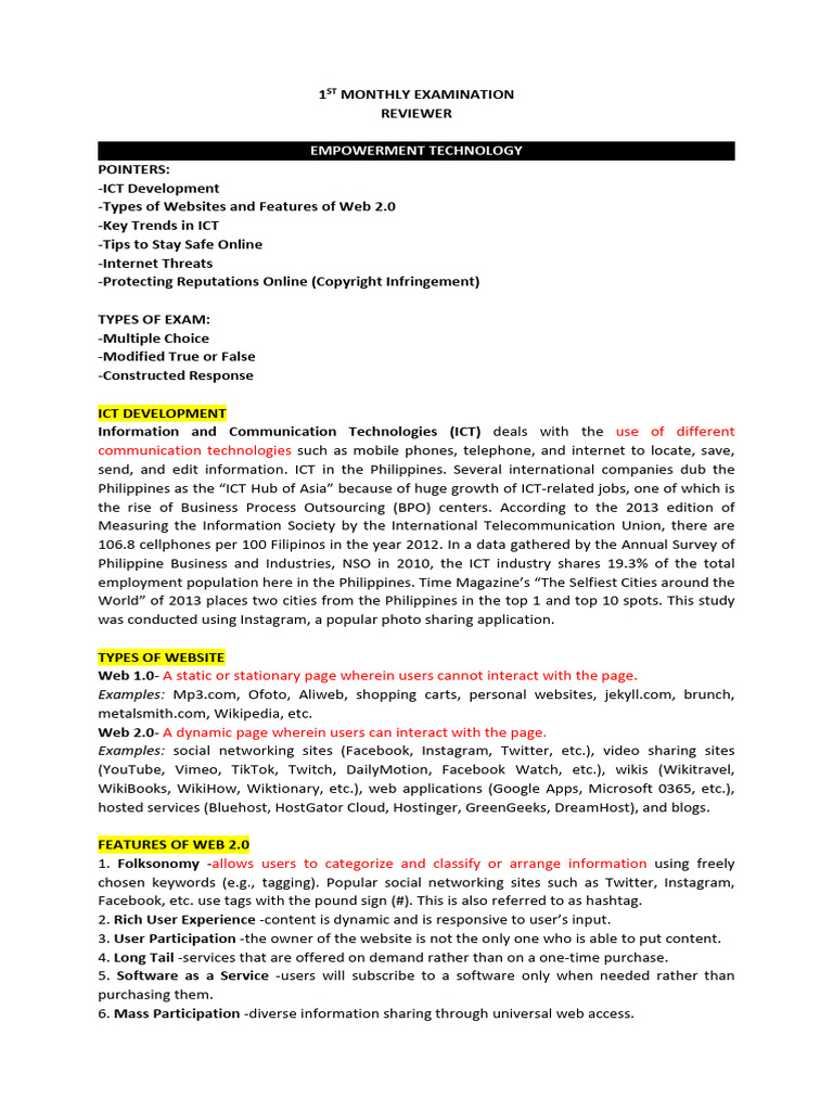 1st Monthly Examination Reviewer | PDF | Rock (Geology) | Weathering