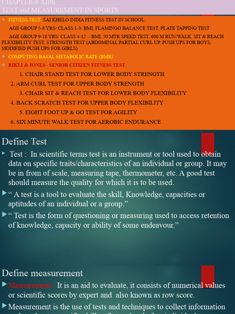 Upper Body Strength Assessment Tests | PDF