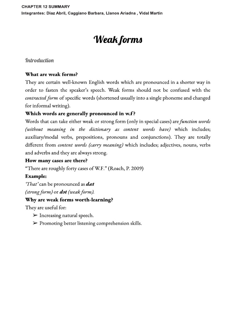 Chapter 12 On Weak Forms | PDF