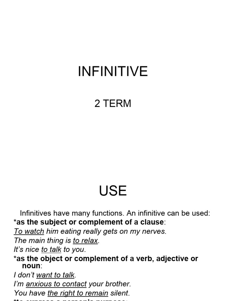 INFINITIVE | PDF | Semantic Units | Morphology