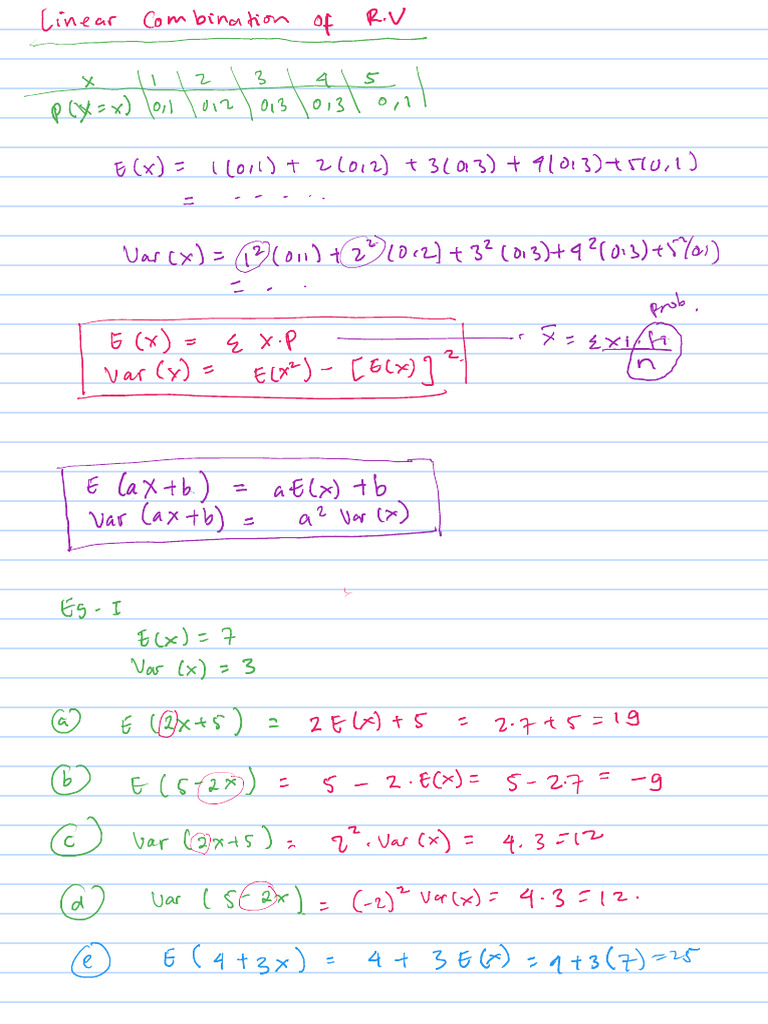 Ch.2 Linear Comb | PDF