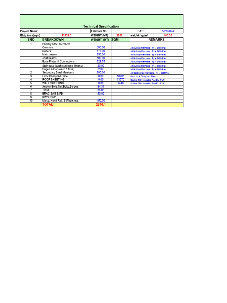 Boq_cell Ingot Wafer Area | PDF | Beam (Structure) | Stairs