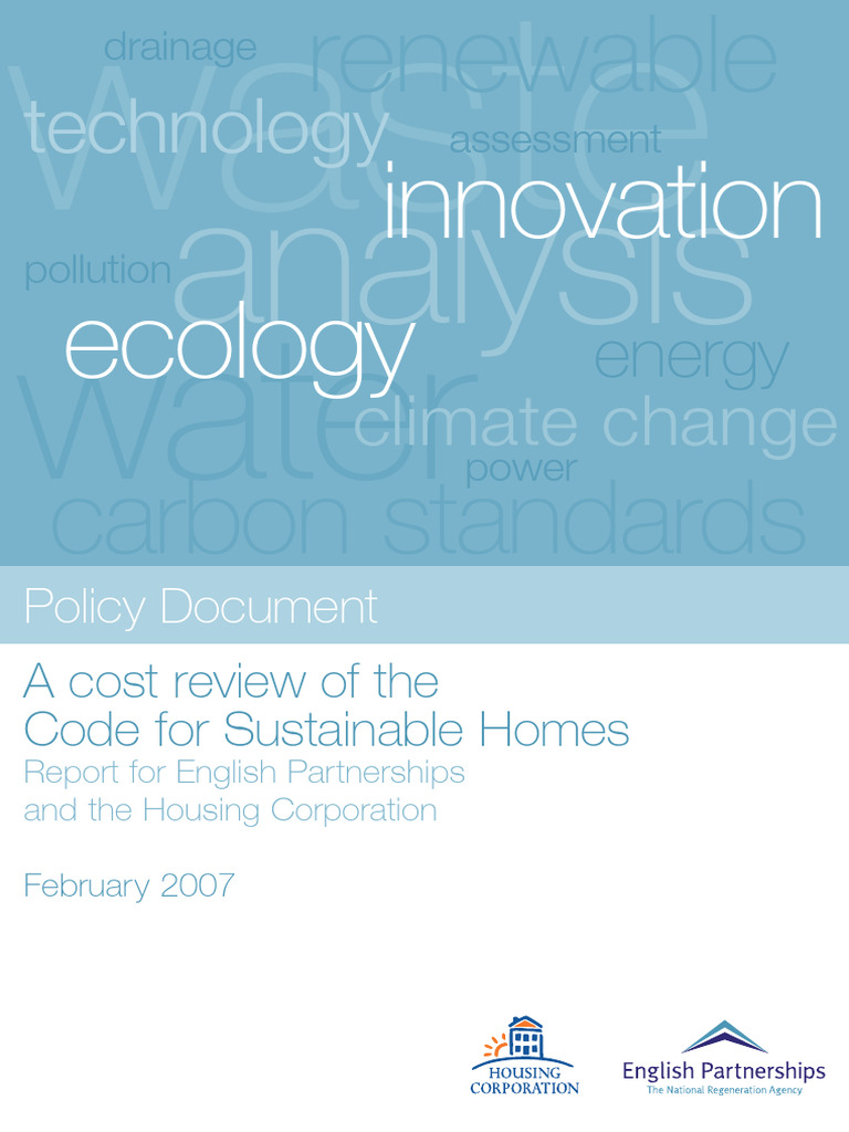 Cost Review of The Code For Sustainable Homes | PDF | Cogeneration ...