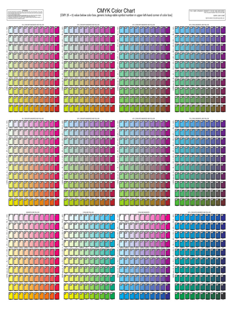 FGDC Geolsym Colorchart | PDF