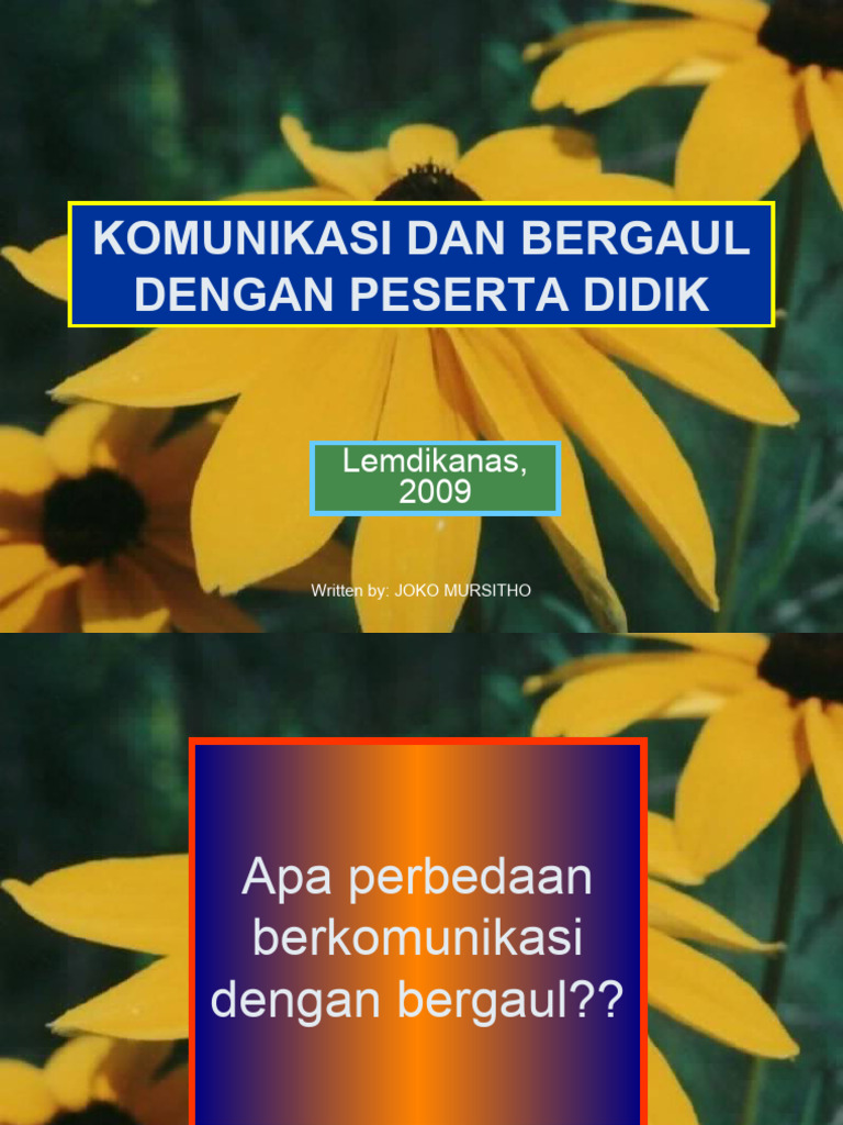 4.2. Komunikasi Dan Bergaul DG Pesdik | PDF