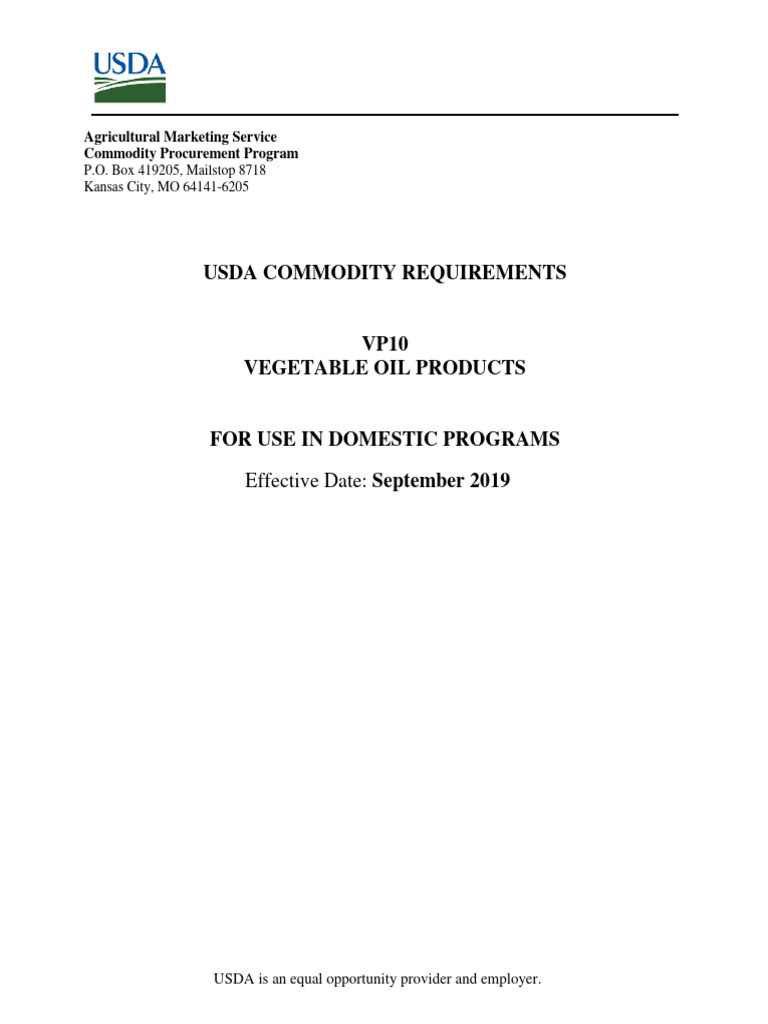 Vegetable Oil Products September 2019 | PDF | Packaging And Labeling ...