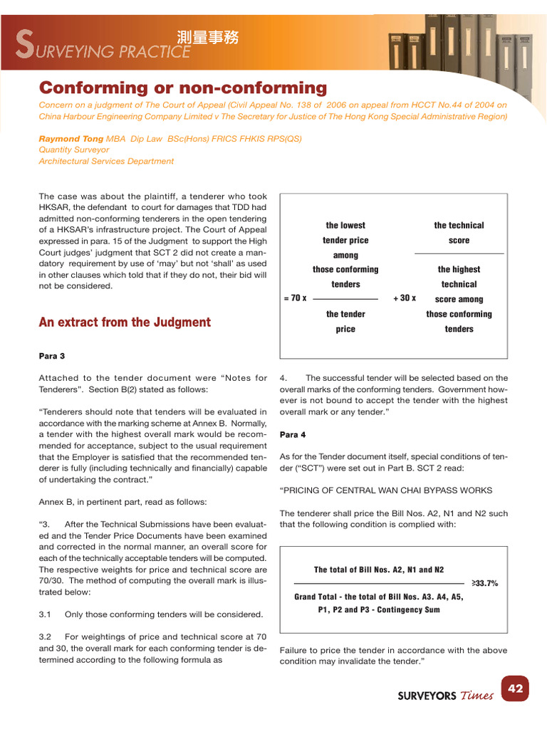 Conforming or Non-Conforming | PDF