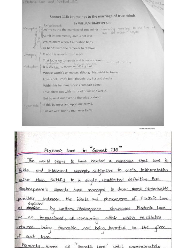 Platonic Love in Sonnet 116 | PDF