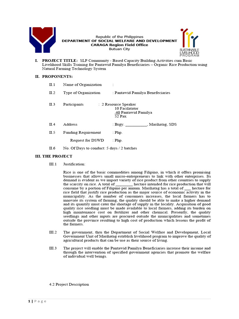 Proposal Organic Rice | PDF | Sales | Product (Business)