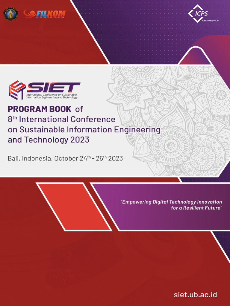 Program Book SIET 2023 v1.7 (Online Version) | PDF | Wireless Sensor ...