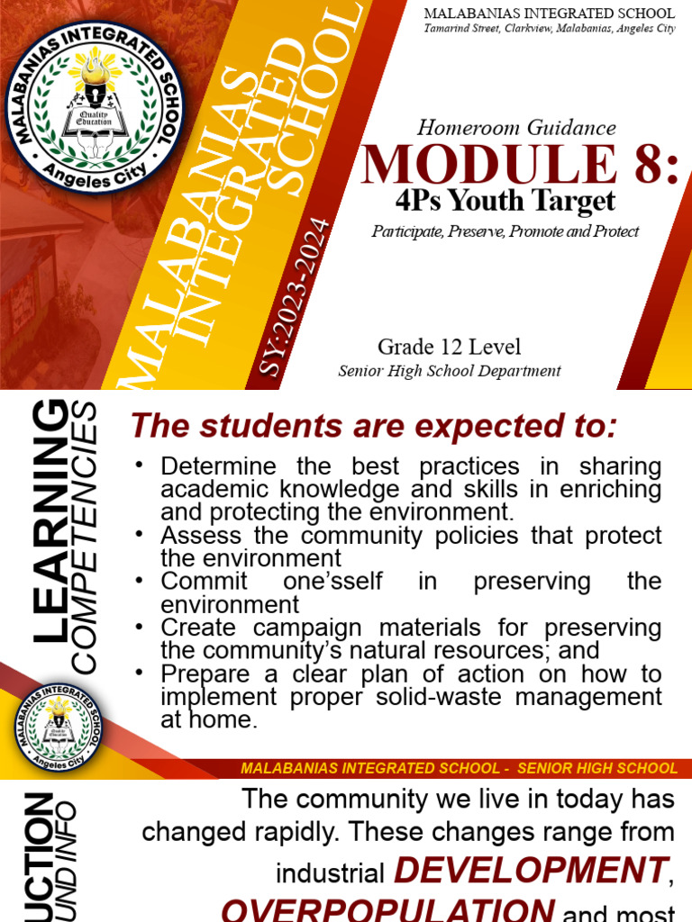 Homeroom Guidance Grade 12 Module 4 Quarter 4 | PDF | Waste Management | Waste