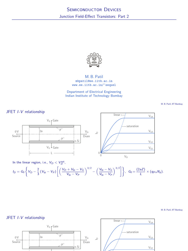 SD Jfet 2 | PDF | Field Effect Transistor | Electricity