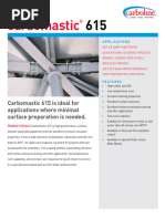 Carbomastic 615 PDS | PDF | Epoxy | Humidity