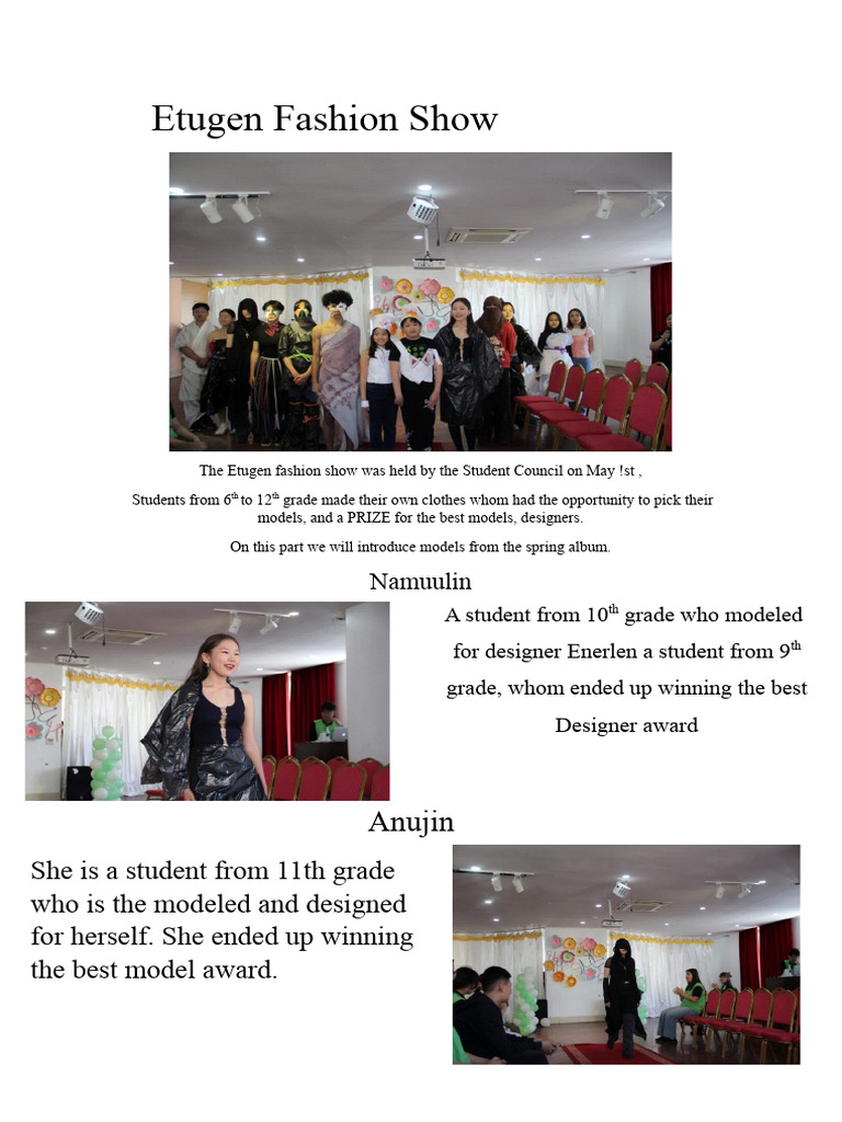 Etugen Fashion Show | PDF
