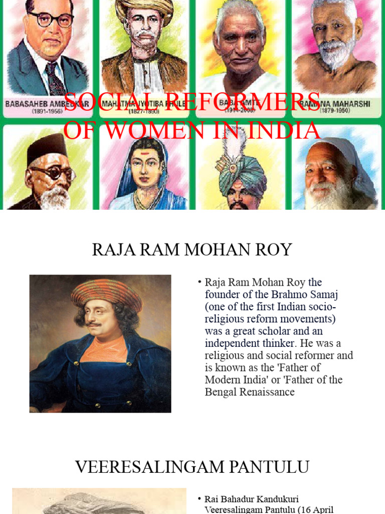 Social Reformers of Women in India | PDF | Religion & Spirituality