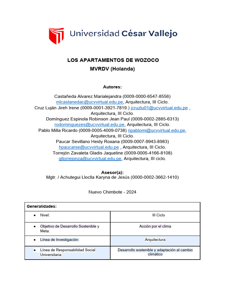 Informe | PDF | edificio | Diseño