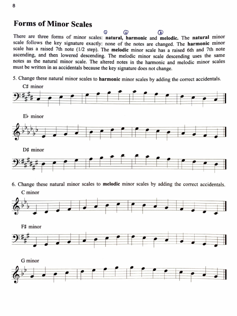 Music Theory (Meter&minor Scale) | PDF | Minor Scale | Music Theory