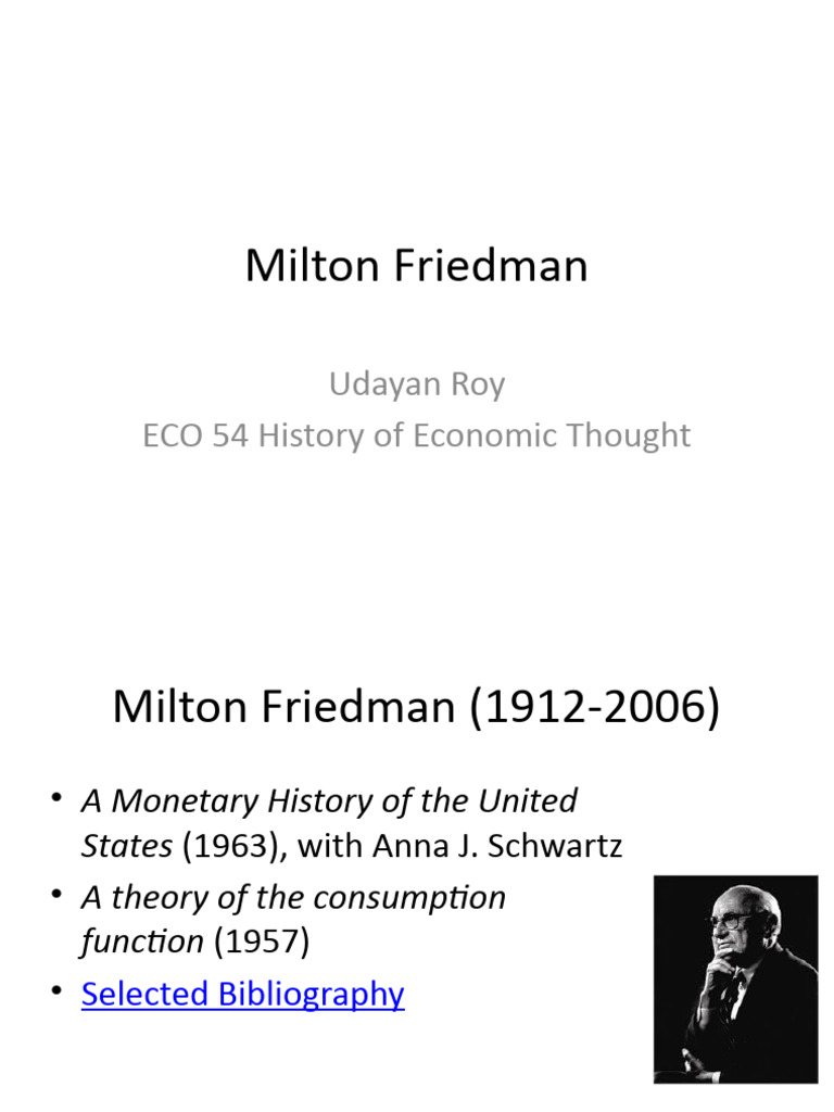 Friedman | PDF | Milton Friedman | Inflation Friedman | PDF | Milton Friedman | Inflation