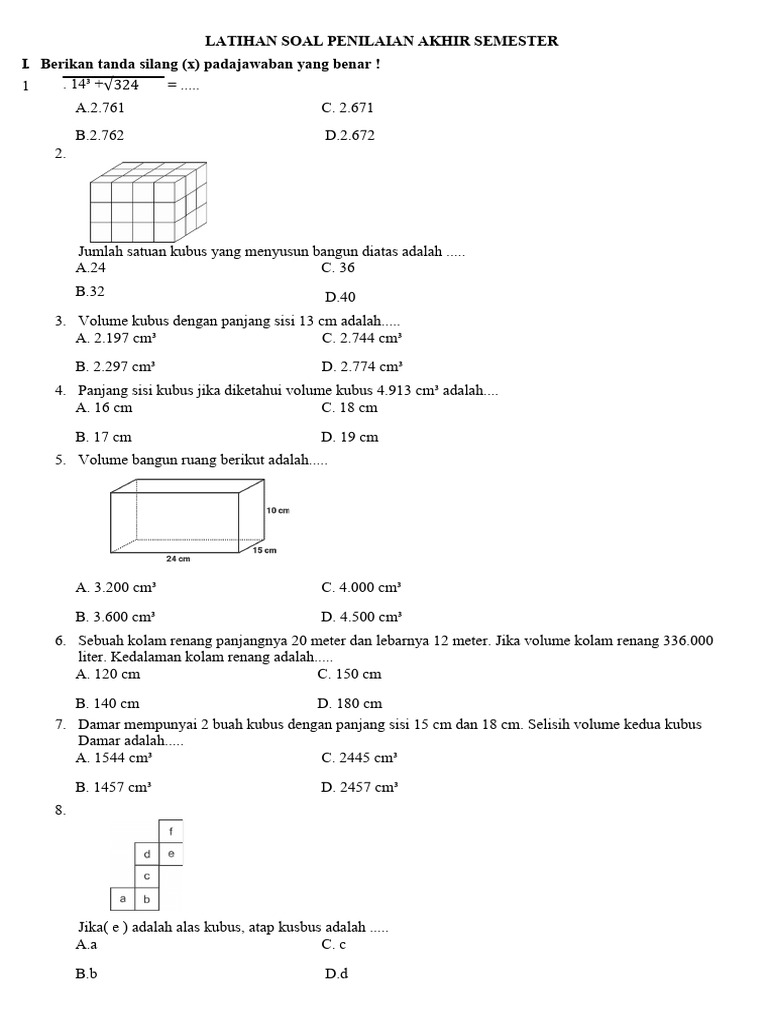 Soal PAT Matematika 5 | PDF