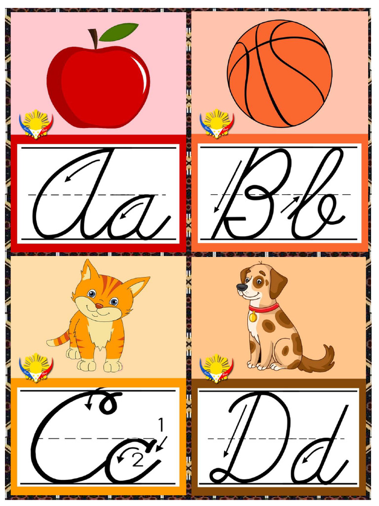 Cursive A-Z Alphabet (Printable Decor) | PDF