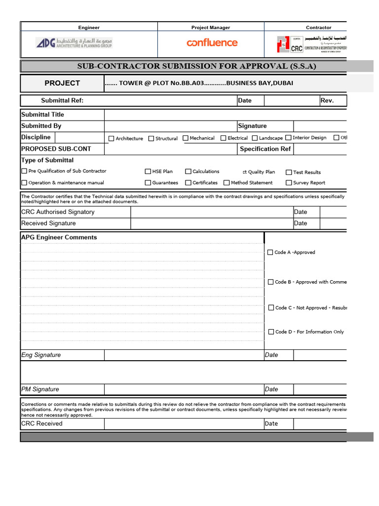 Sub Contractor Approval | PDF | Engineering