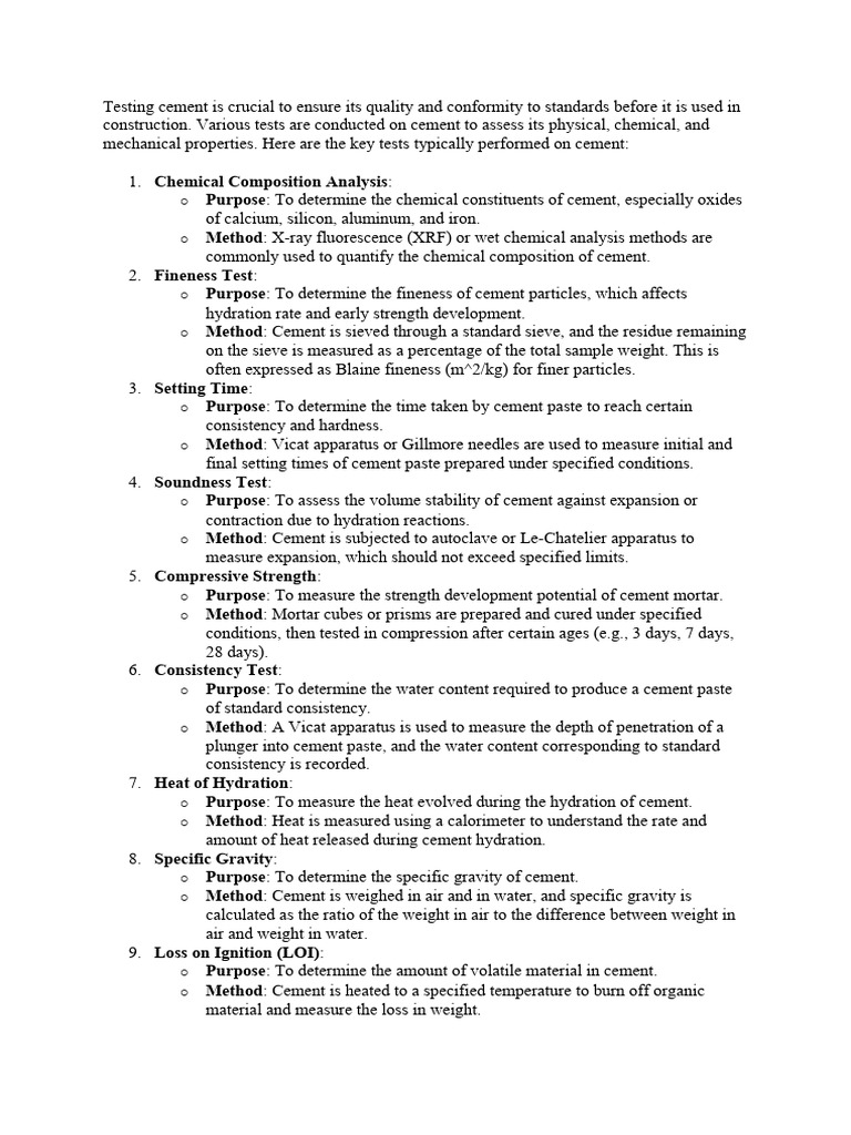 Tests For Reinforcement | PDF | Cement | Materials