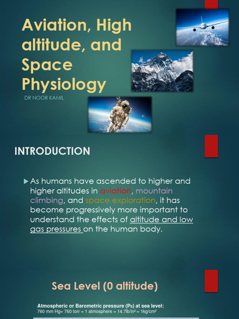 Aviation, High Altitude, and Deep Sea Respiratory Physiology | PDF | Altitude | Atmospheric Pressure