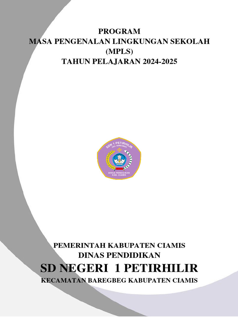 Program MPLS 2024-2025 SDN 1 Petirhilir | PDF | Karier & Perkembangan | Ilmu Sosial