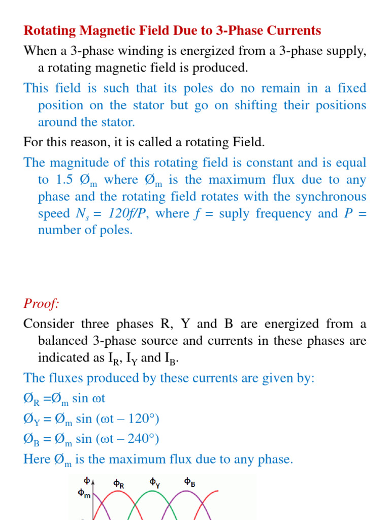 3-Phase Rotating Magnetic Field Explained | PDF | Science & Mathematics ...
