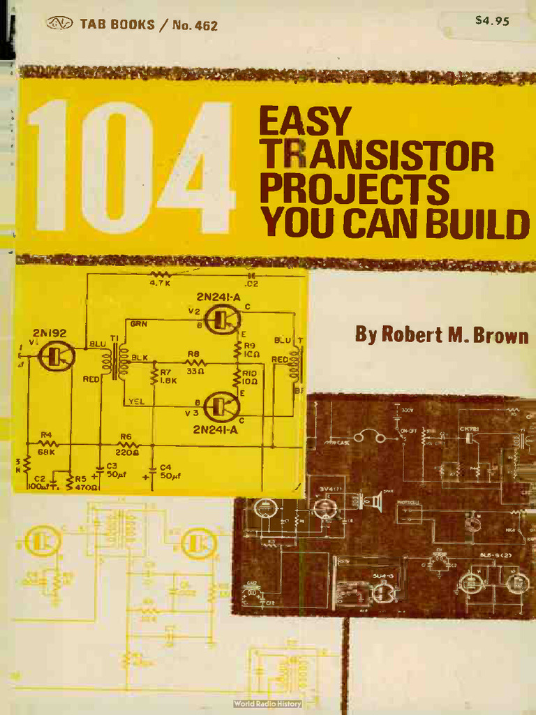 TAB 462 104 Easy Transistor Projects Brown 1968 | PDF | Amplifier ...