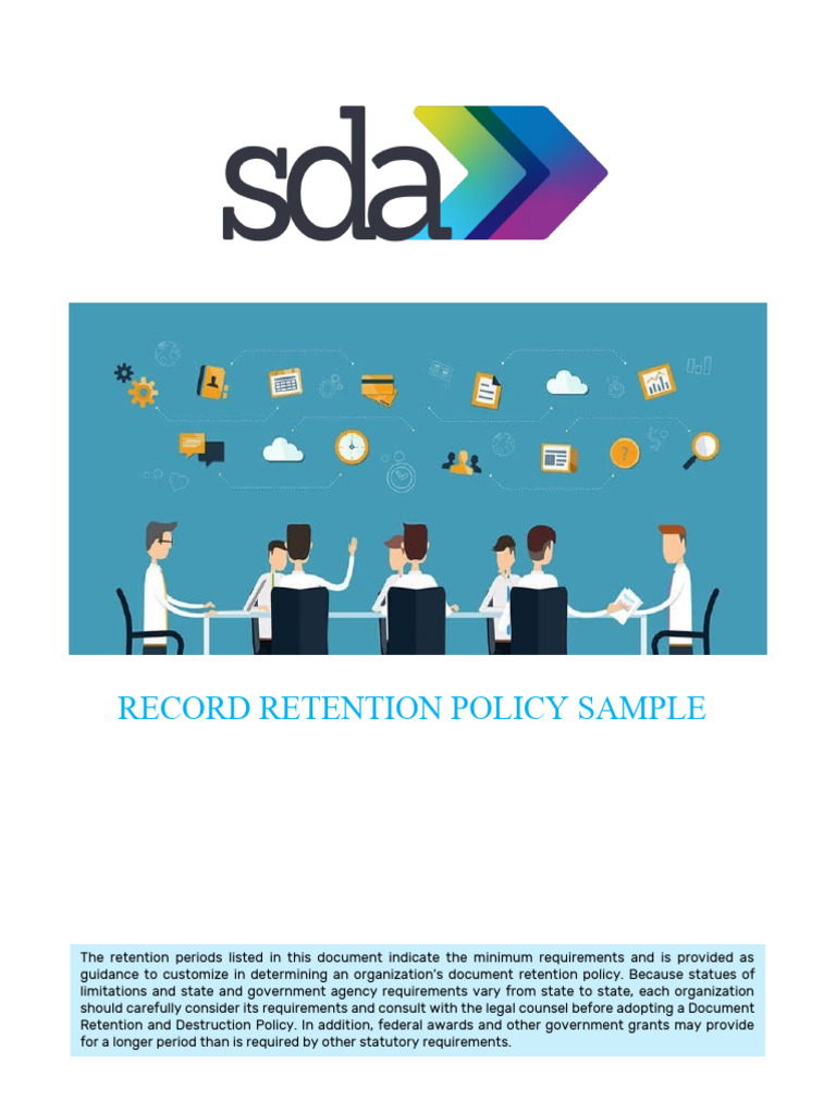 SDA Sample Retention Policy | PDF | Computer File | Taxes