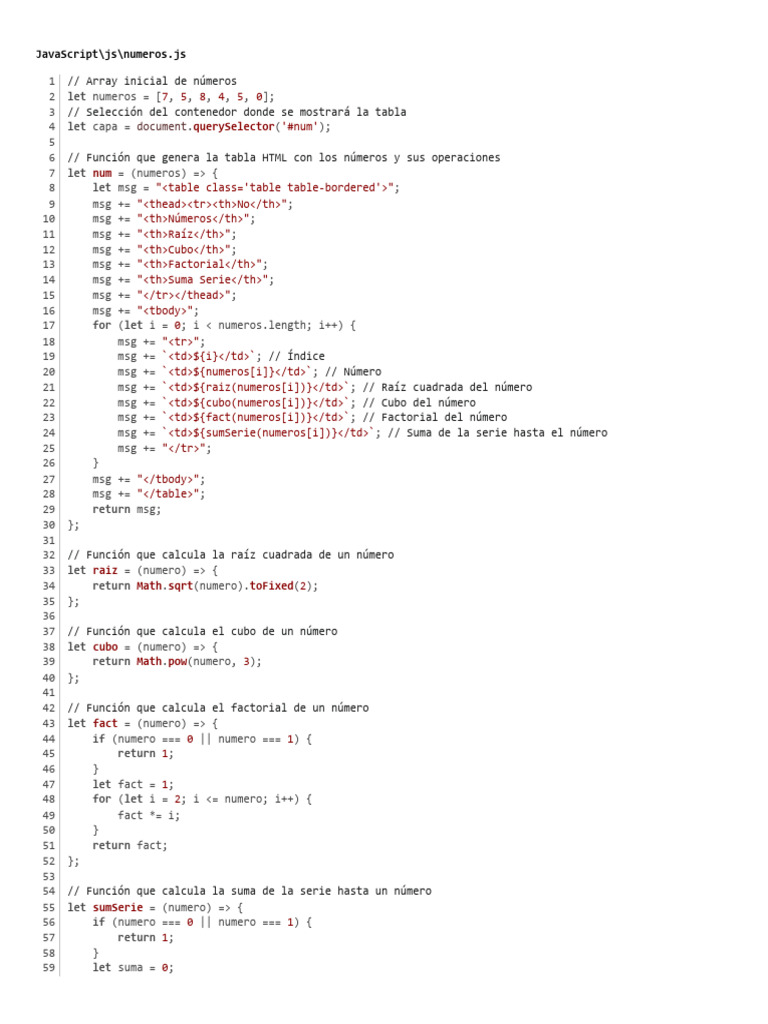 Numeros Js | PDF