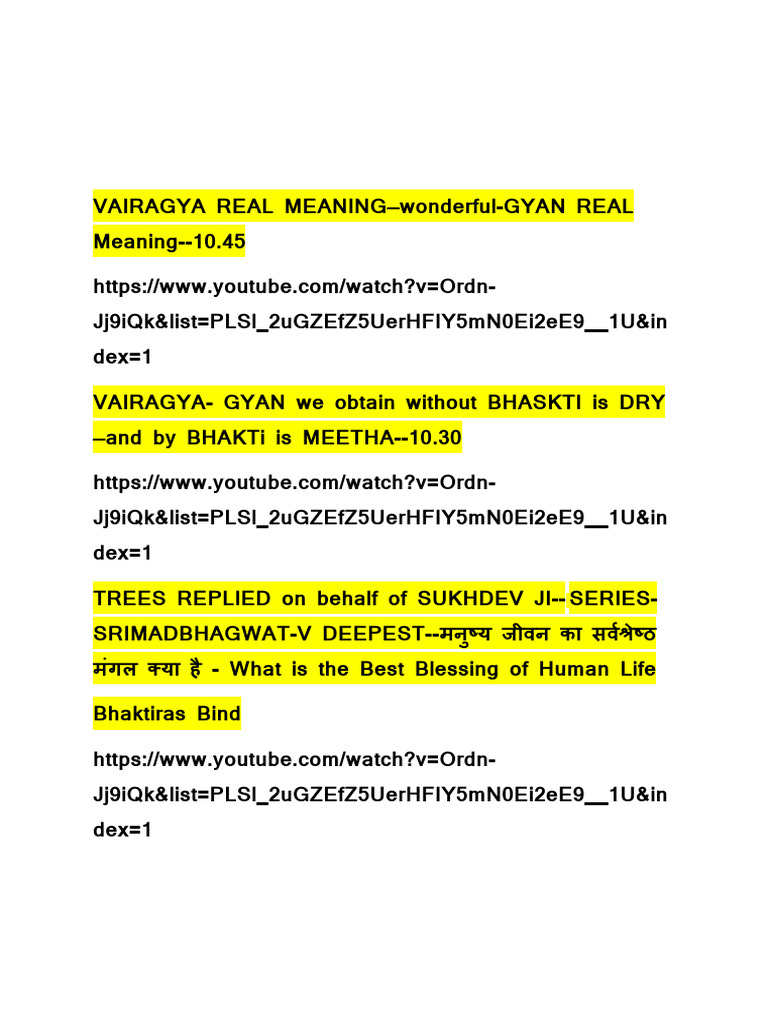 Vairagya Real Meaning-Wonderful-gyan Real Meaning - 10.45 | PDF | Indian Religions | Punjab
