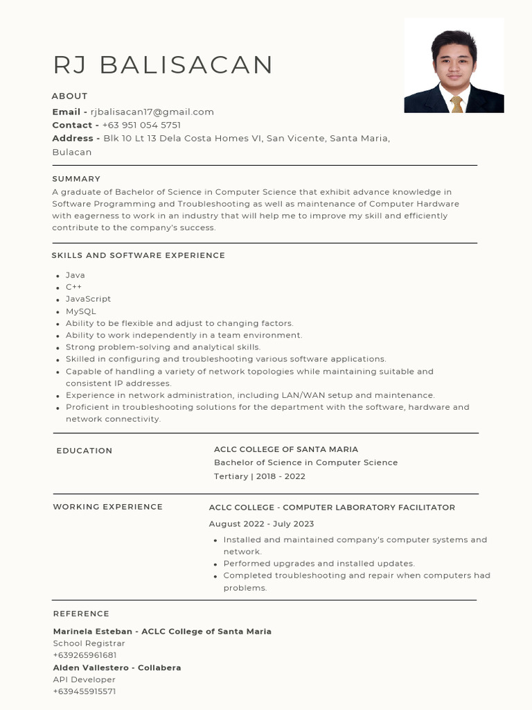 Aspiring Software Developer Profile | PDF | Computers