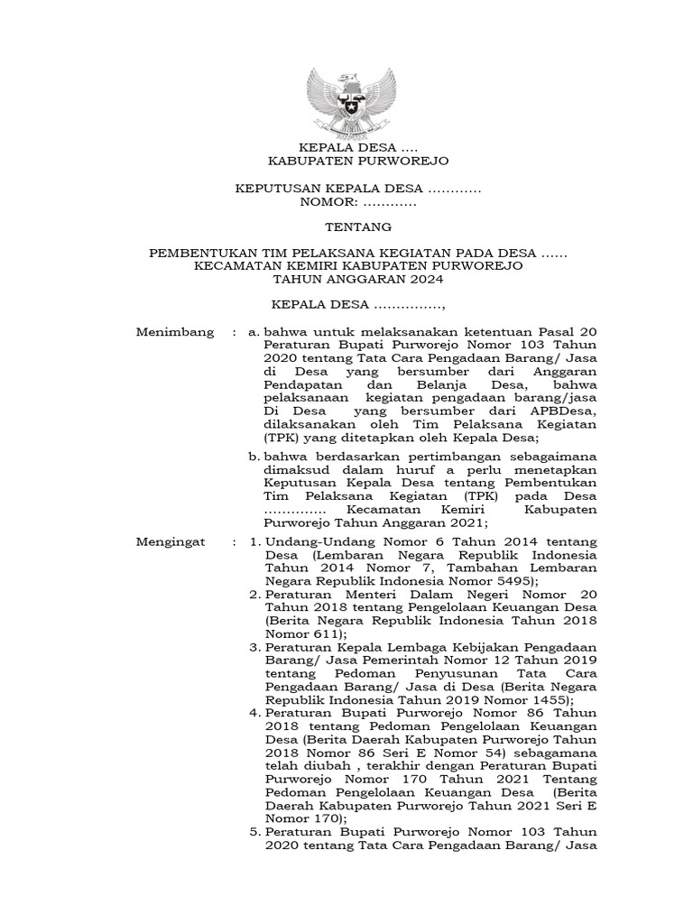 SK TPK Ta 2024 | PDF