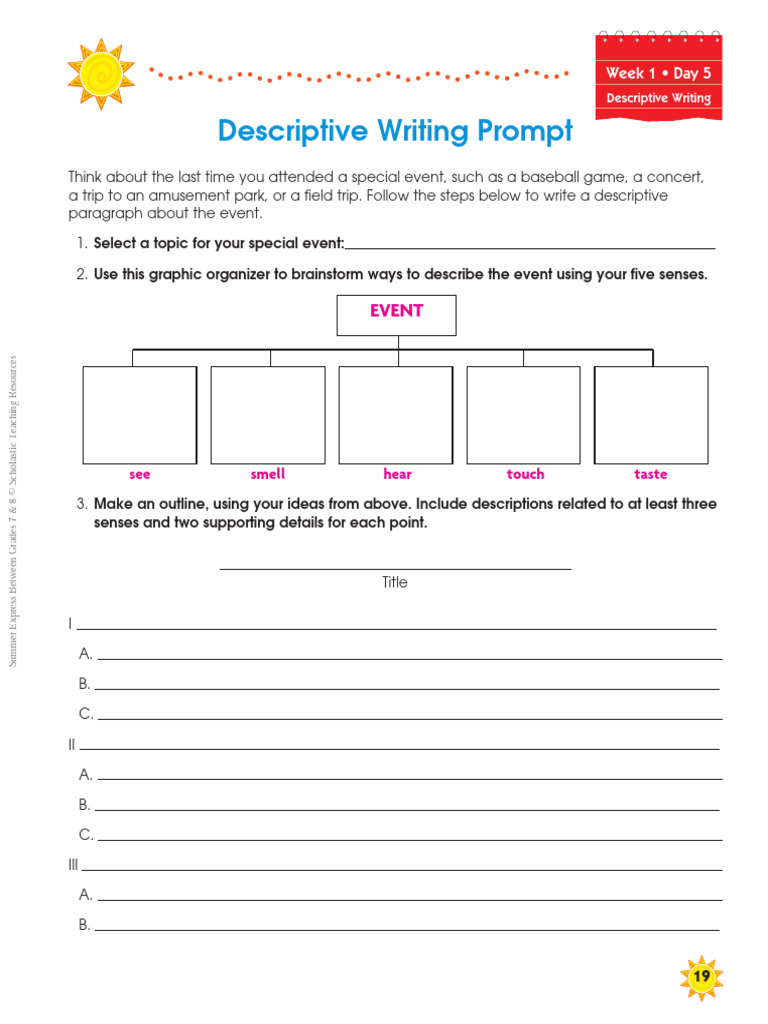 Summer Express, Descriptive Writing | PDF
