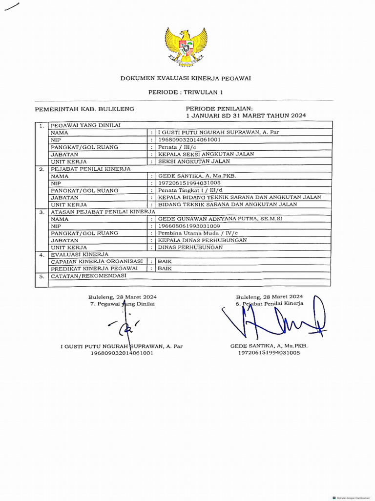 SKP Triwulang I (Agus Suprawan) - 11zon | PDF