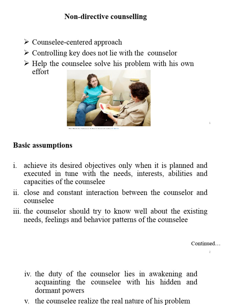 Non-Directive Counselling | PDF | Applied Psychology | Behaviorism