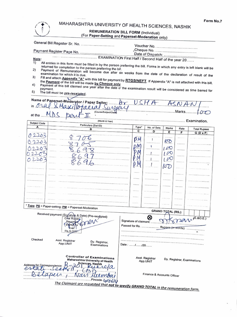 MUHS Paper Moderation | PDF