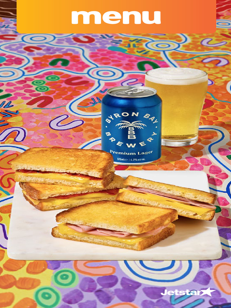 Jetstar Australia Menu | PDF | Debit Card | Foods