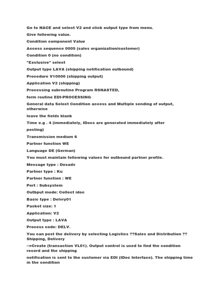 Go To NACE and Select V2 and Click Output Type From Menu | PDF