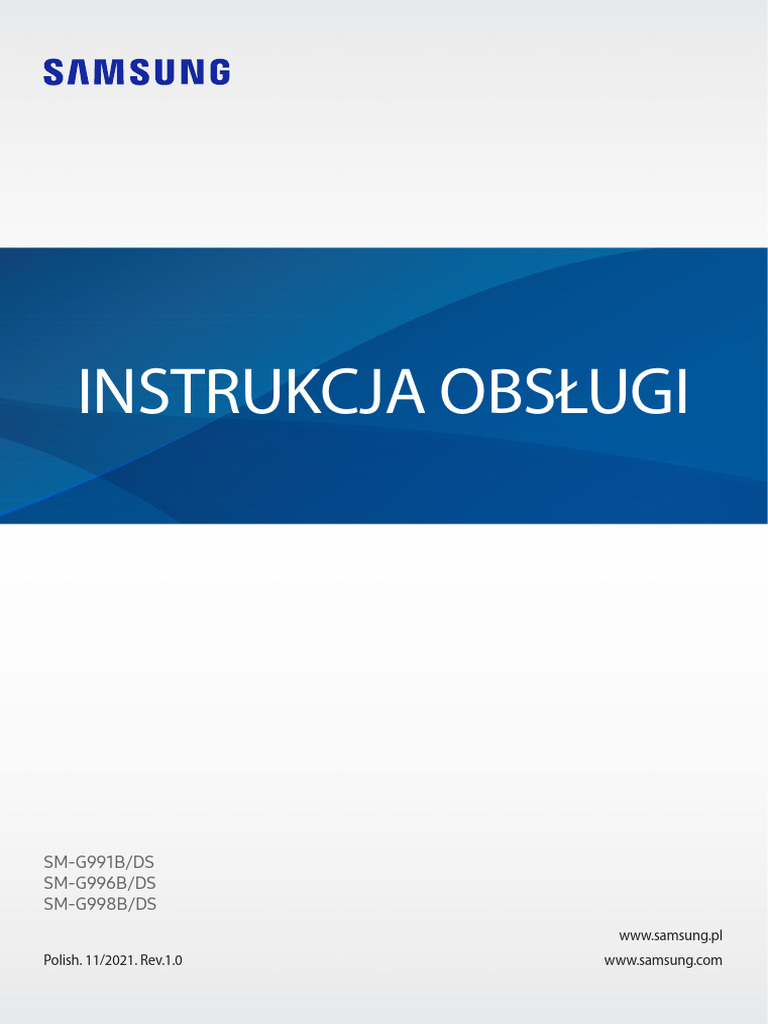 Instrukcja Obslugi SAMSUNG GALAXY - SM G991 | PDF